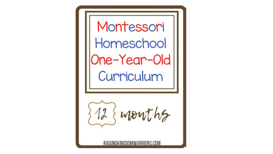 One Year Old Montessori Christian Homeschool Curriculum – Montessori ...